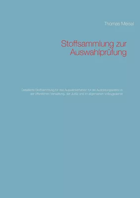 Stoffsammlung zur Auswahlprüfung